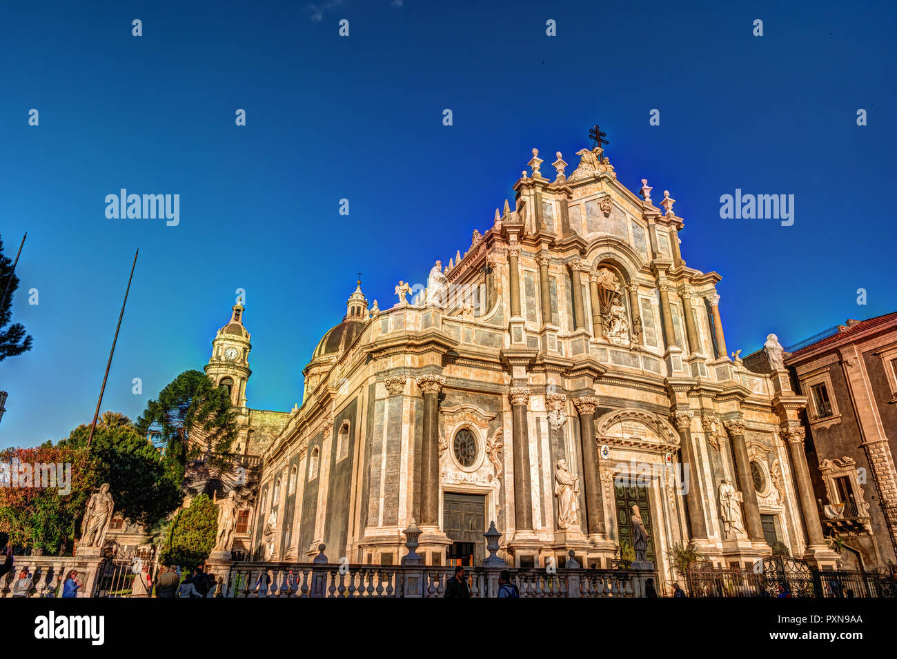 Cathedral of Santa Agatha in Catania in Sicily, Italy Stock Photo - Alamy