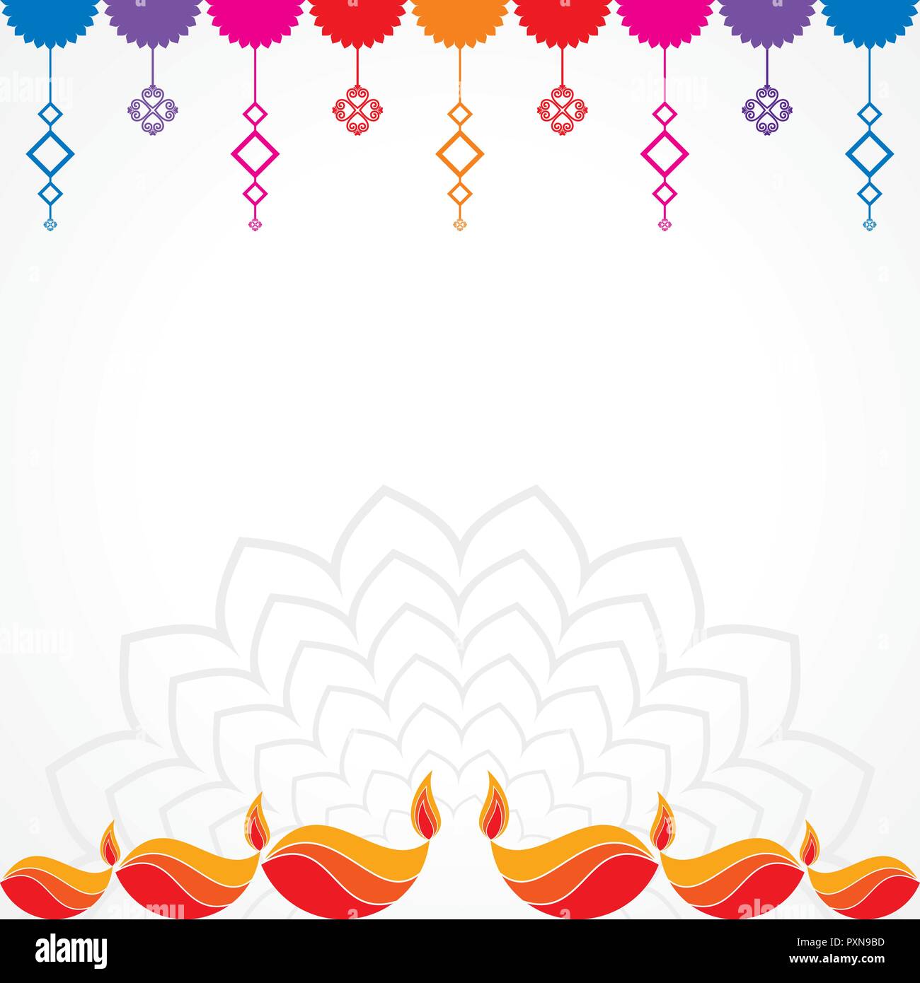 Poster for Happy Diwali with beautiful design illustration stock vector ...