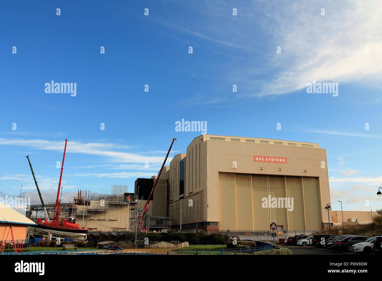 BAE SYSTEMS Barrow In Furness Cumbria uk Stock Photo - Alamy