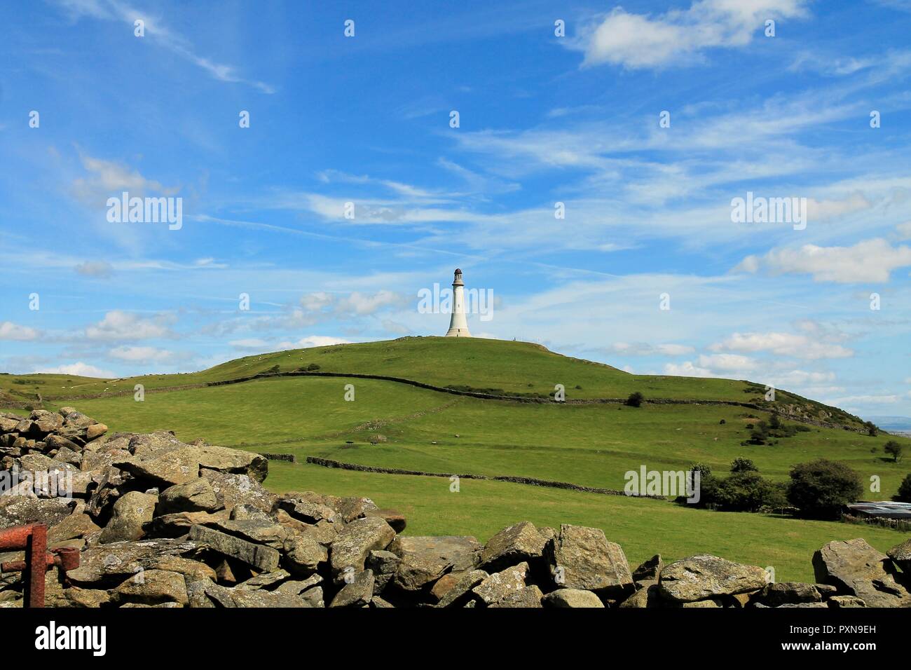 The Sir John Barrow Monument Hoad Hill, Ulverston, Cumbria UK Stock ...