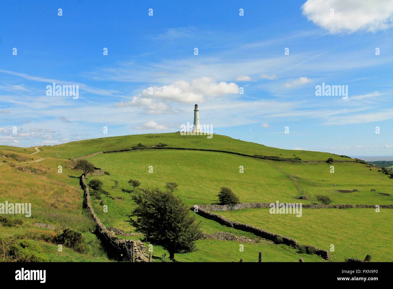 The Sir John Barrow Monument Hoad Hill, Ulverston, Cumbria UK Stock ...