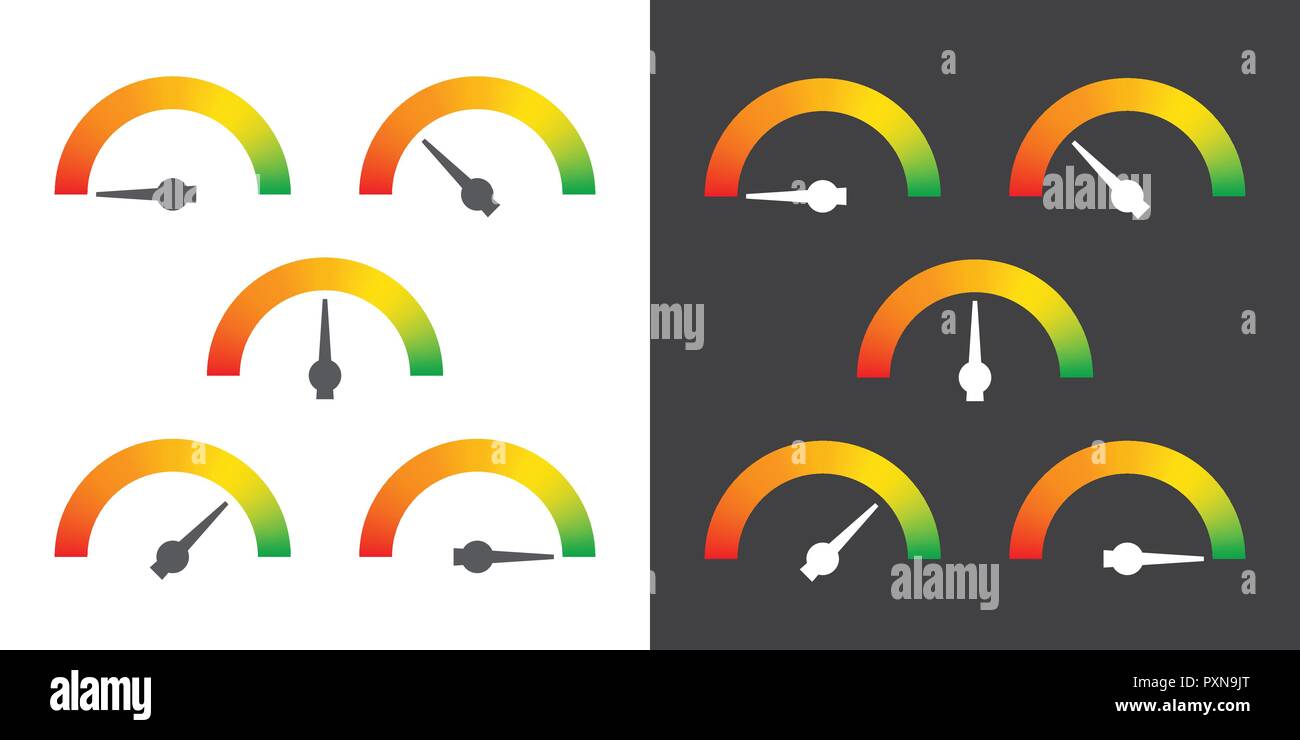 Set credit score gauge Stock Vector Images - Alamy