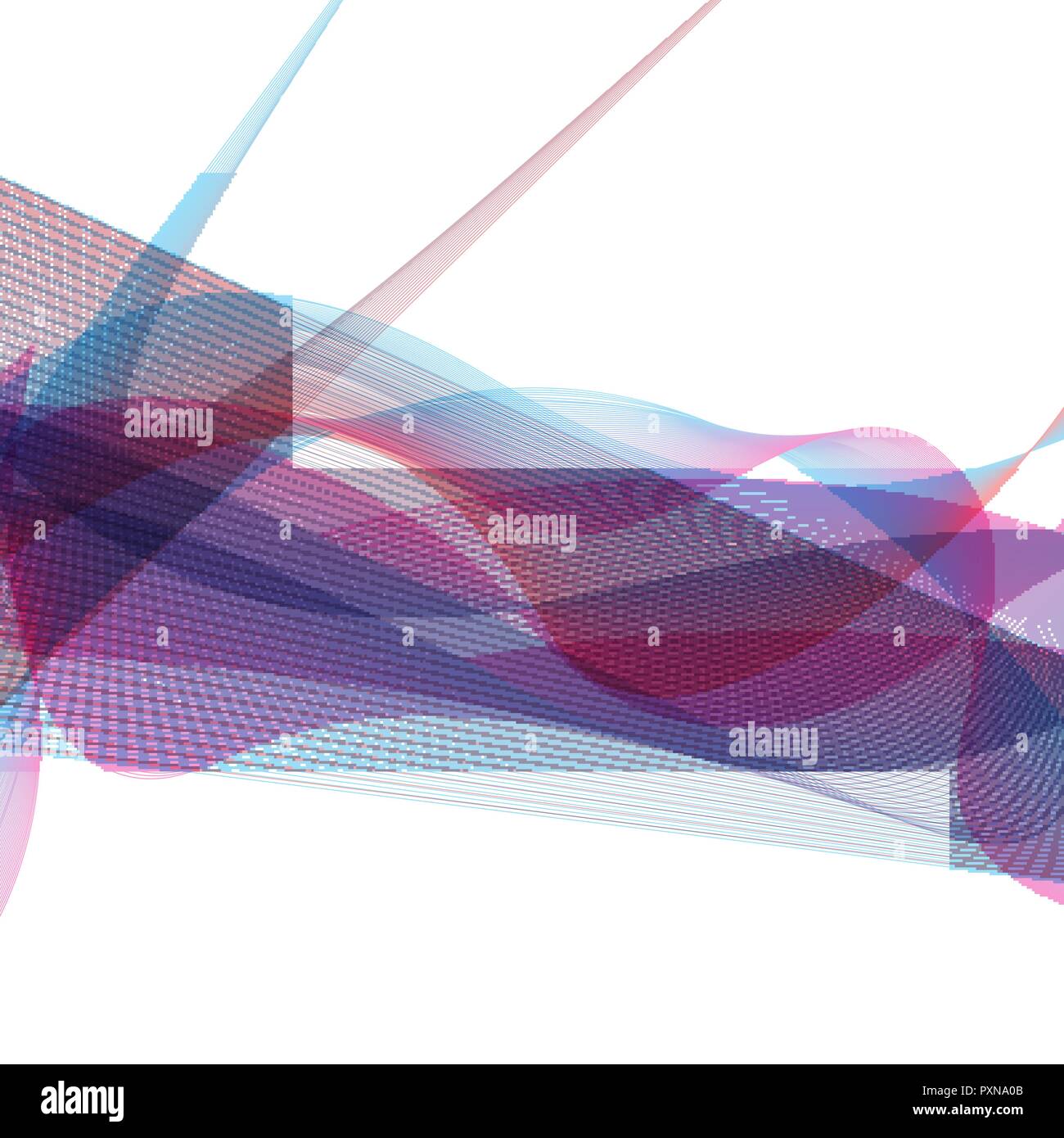 Abstract Red and Blue Wave on Background. Vector Illustration Stock ...