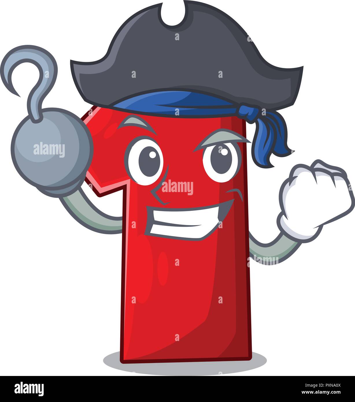 Pirate character number one on the platform Stock Vector Image & Art ...