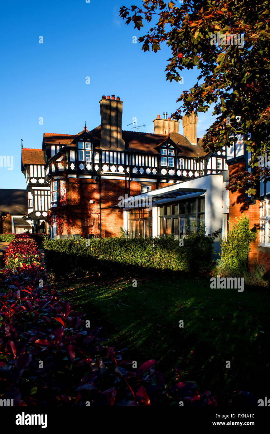 Alvaston Hall in Nantwich, Cheshire, UK is a country house converted ...