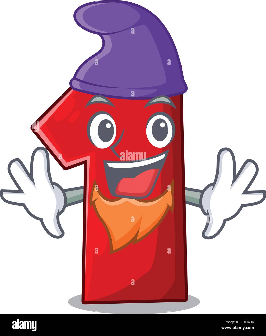 Elf character number one on the platform Stock Vector Image & Art - Alamy