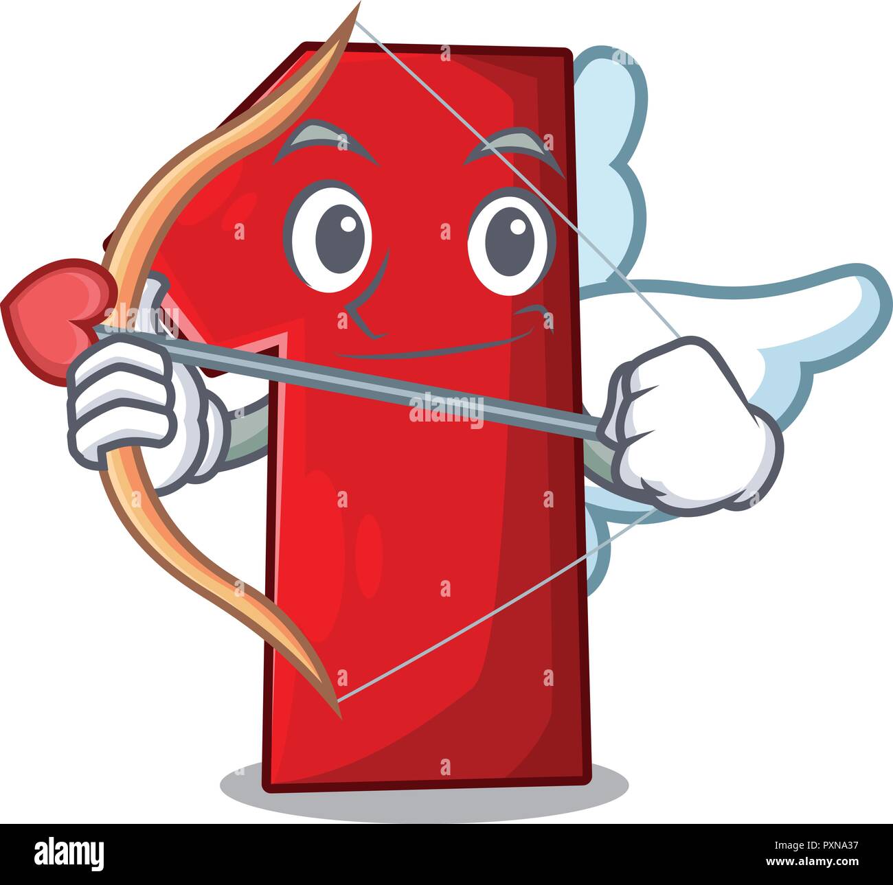 Cupid Character Number One On The Platform Stock Vector Image And Art Alamy