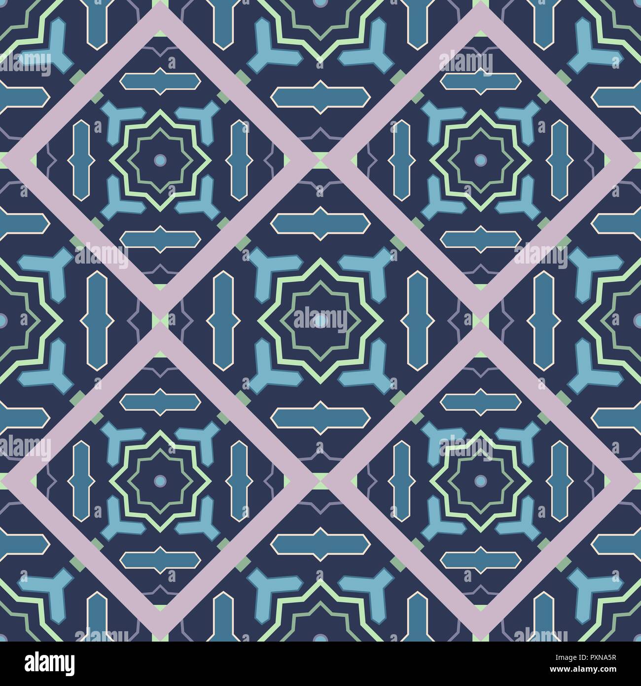 Seamless geometric arabesque oriental pattern. Vector traditional ...