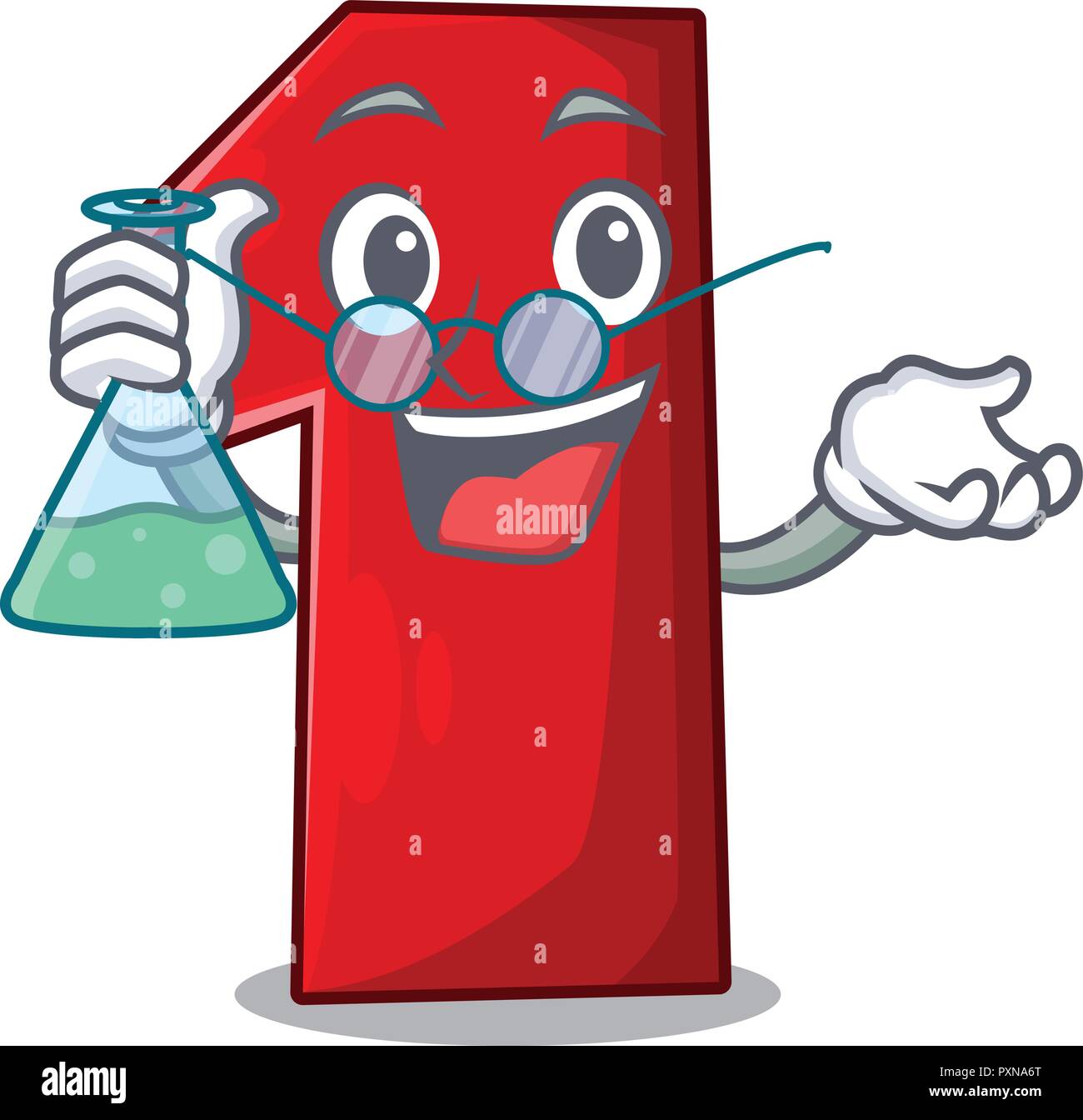 Professor number one index finger on cartoon Stock Vector Image & Art ...