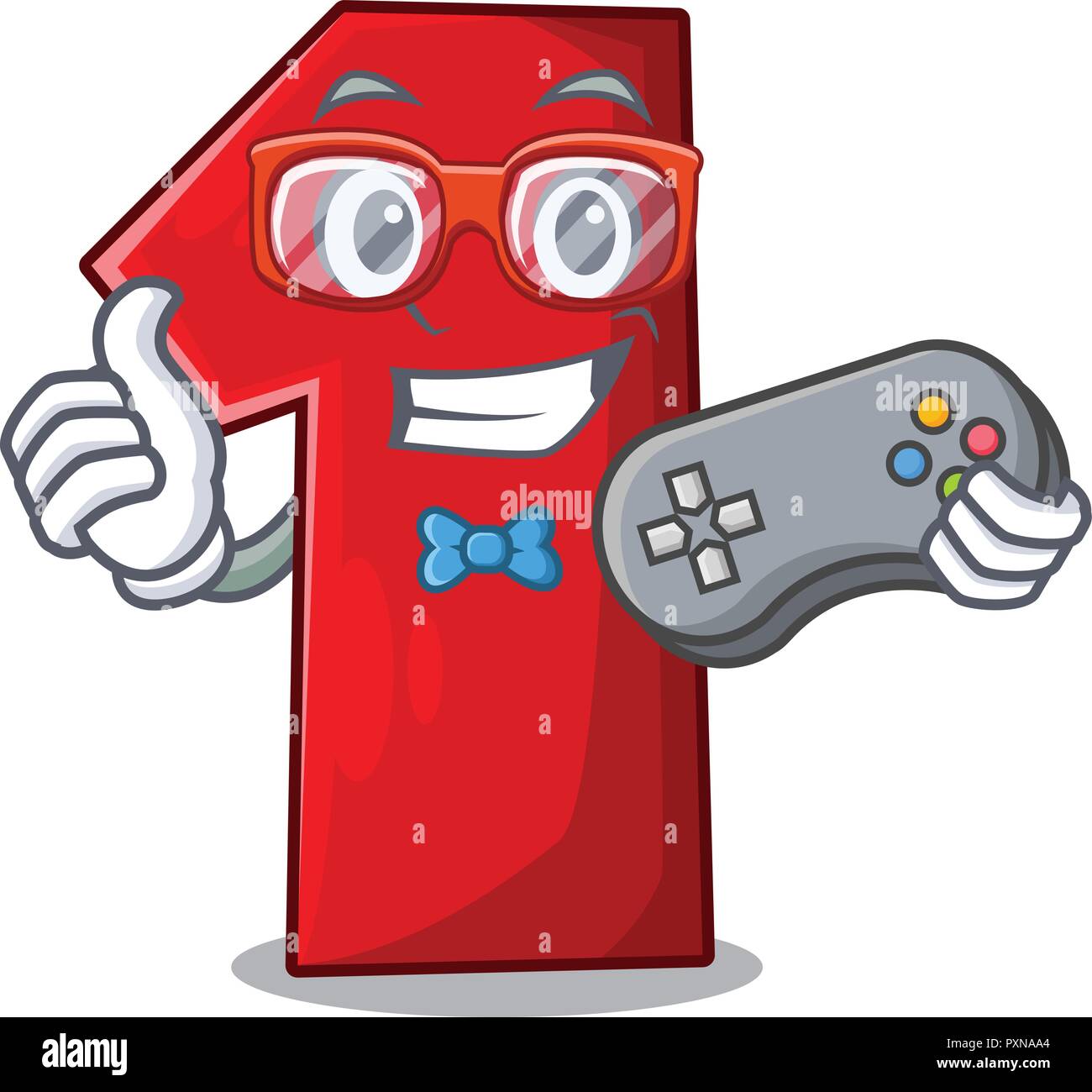 Gamer cartoon the number one for champion Stock Vector Image & Art - Alamy