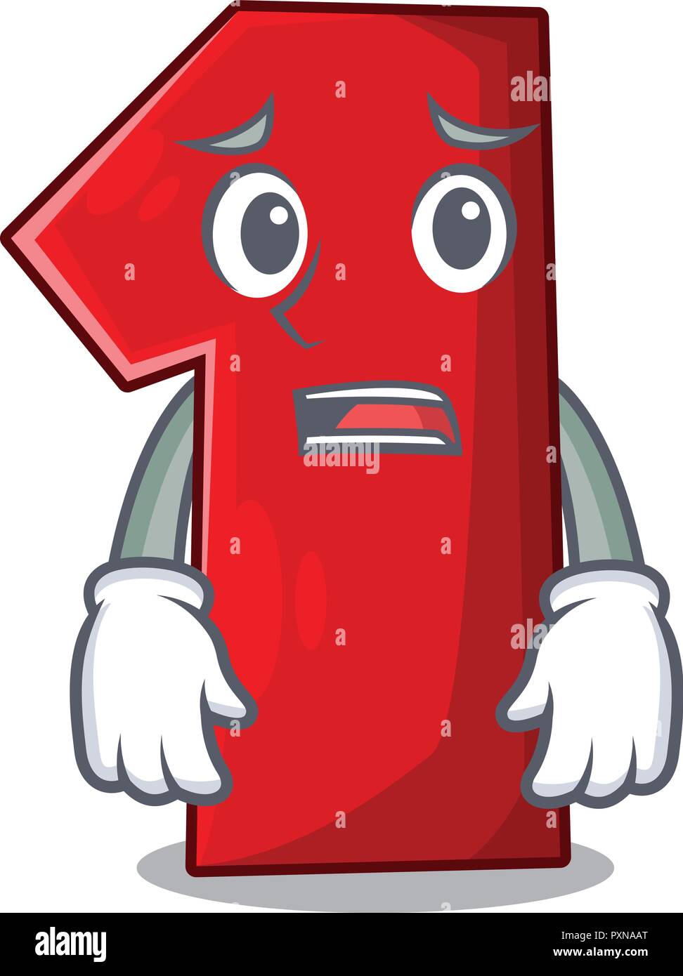 Afraid cartoon the number one for champion Stock Vector Image & Art - Alamy