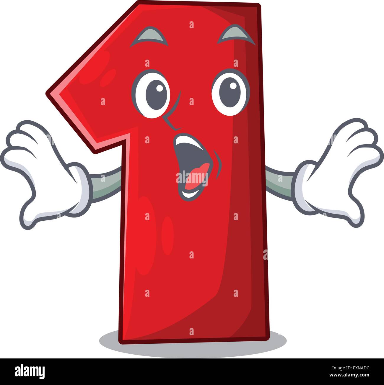 Surprised cartoon the number one for champion Stock Vector Image & Art ...