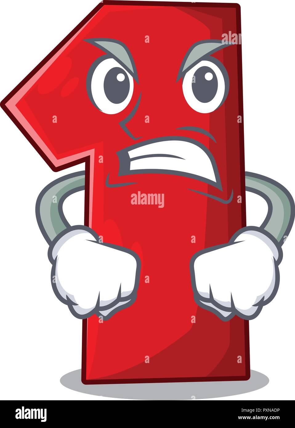 Angry cartoon the number one for champion Stock Vector Image & Art - Alamy