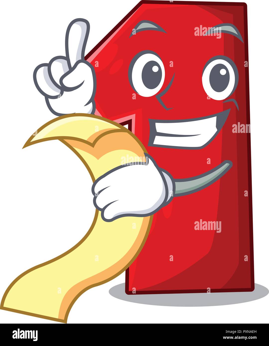 With menu cartoon the number one for champion Stock Vector Image & Art ...