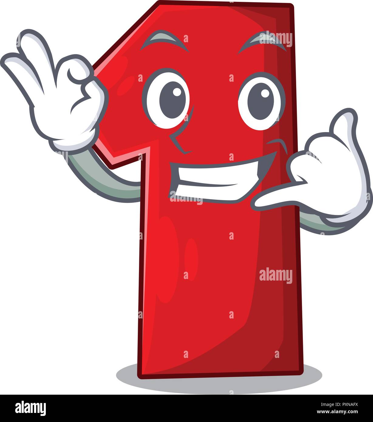 Call me plastic number one isolated on mascot Stock Vector Image & Art ...