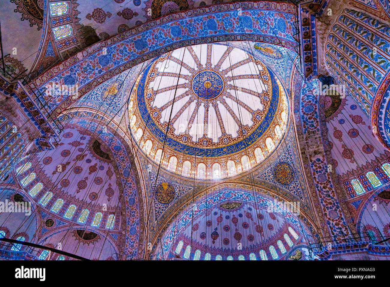 Interior of the Blue Mosque, Istanbul. Turkey Stock Photo - Alamy