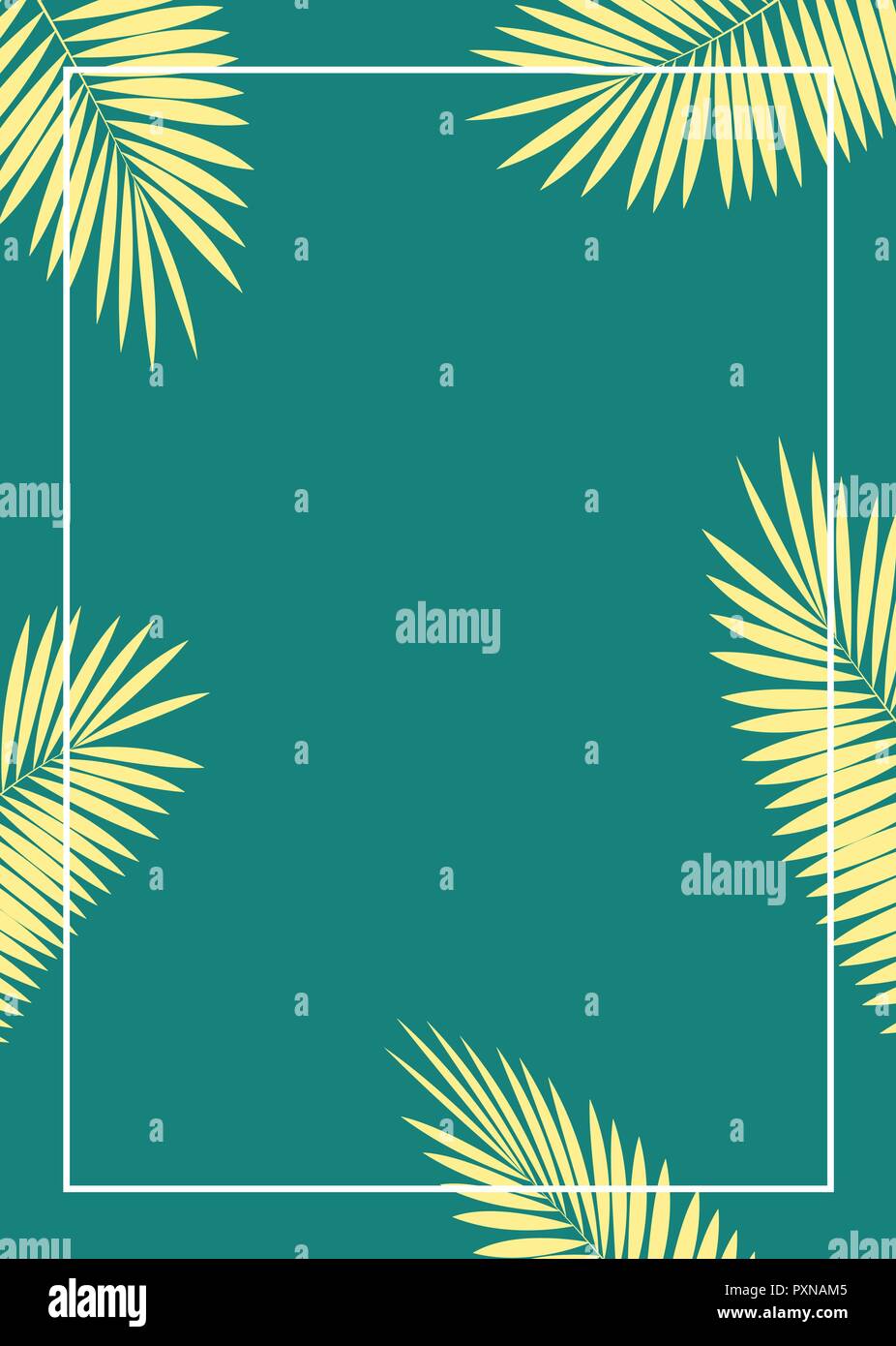 Abstract Palm Leaf Background. Vector Illustration Stock Vector Image ...