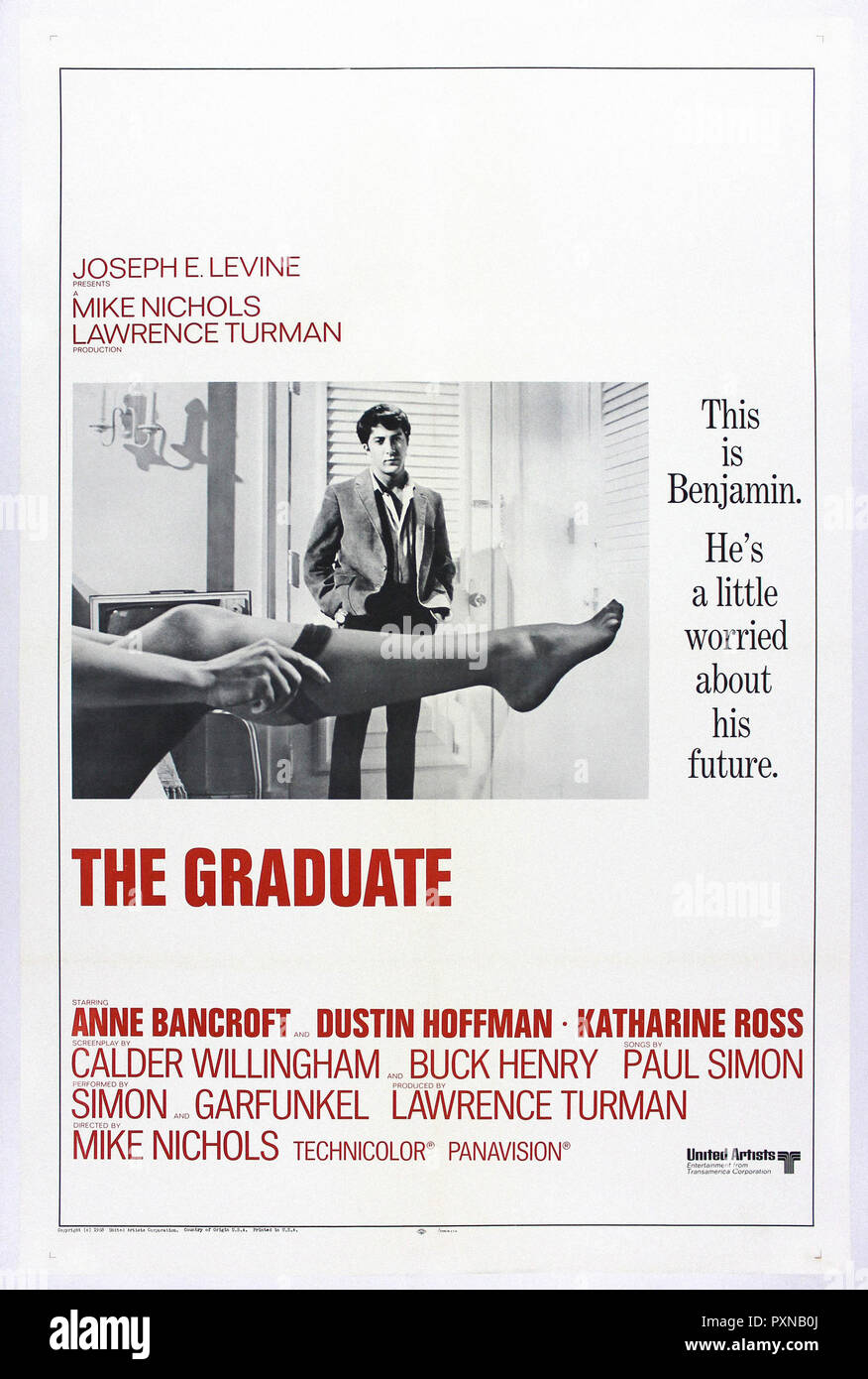 The Graduate - Original movie poster Stock Photo - Alamy
