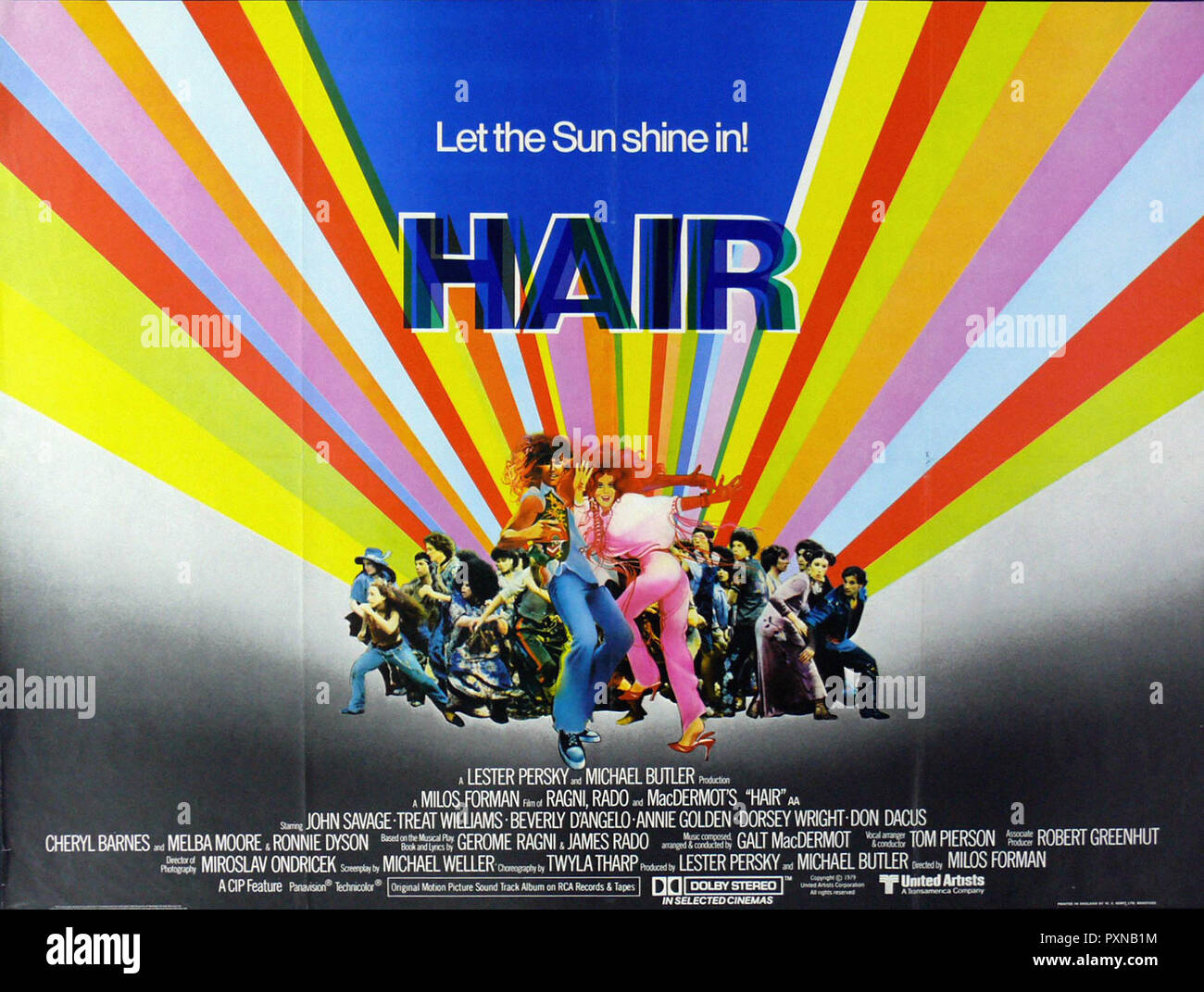 Hair - Original movie poster Stock Photo - Alamy