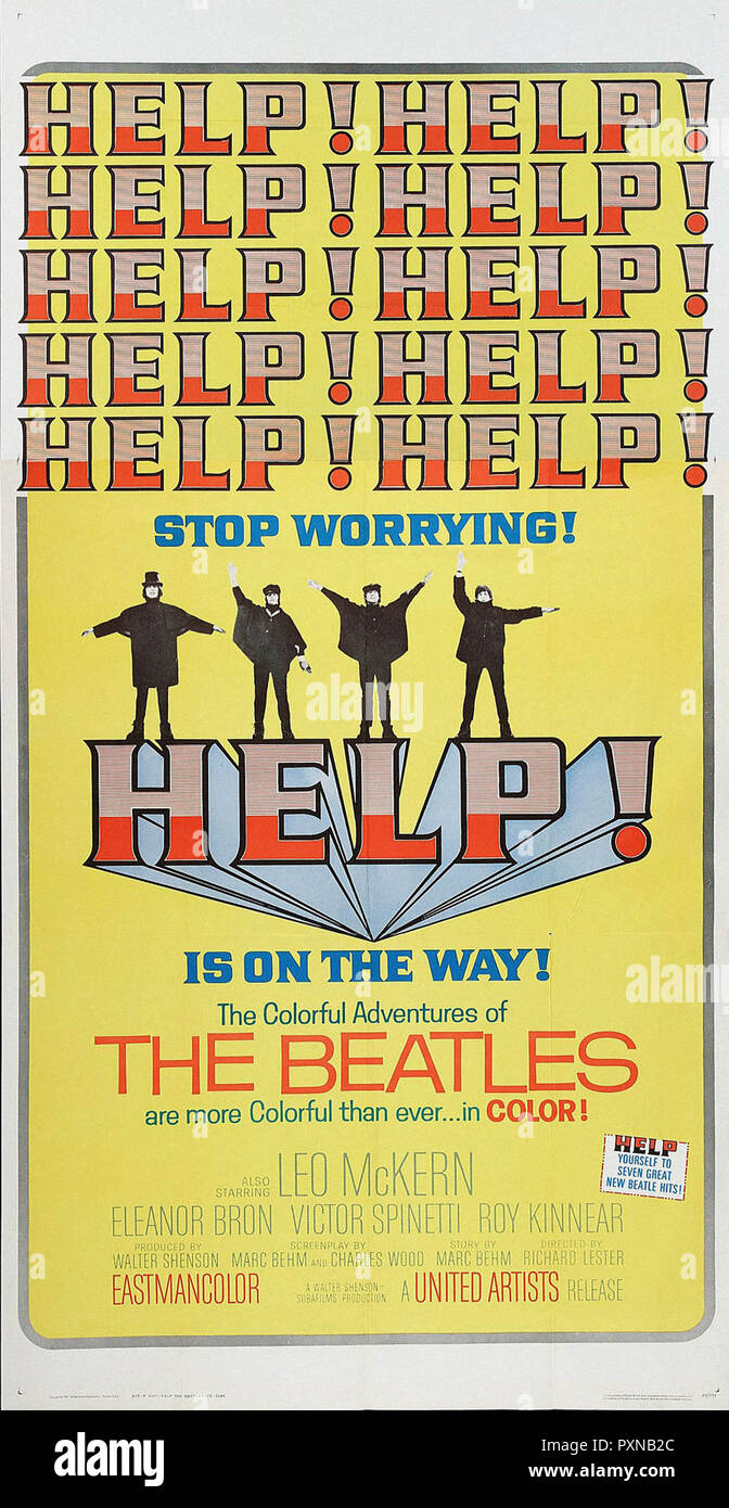 Help ! - Original movie poster Stock Photo - Alamy