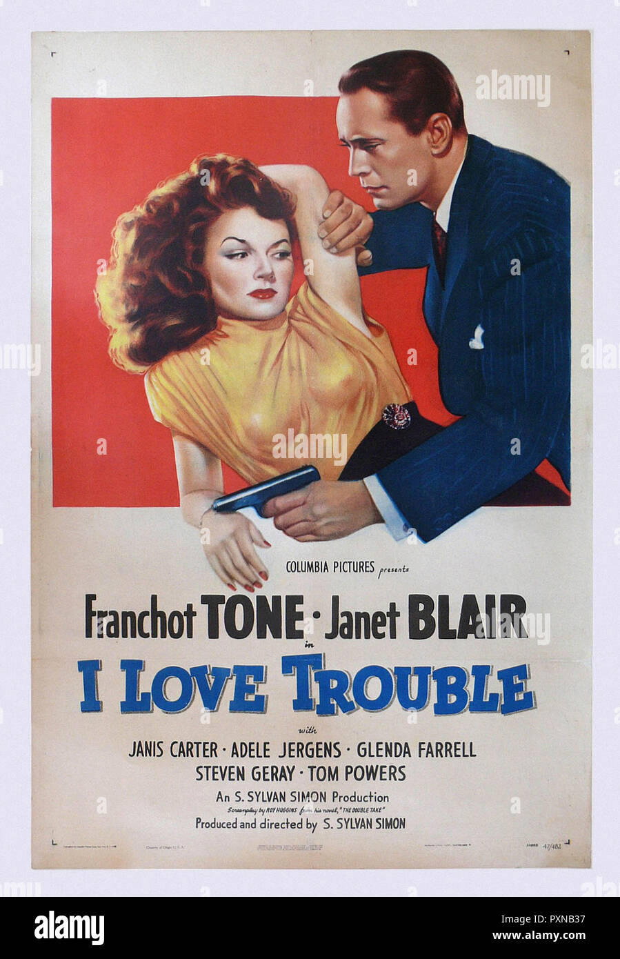 I love trouble poster hi-res stock photography and images - Alamy