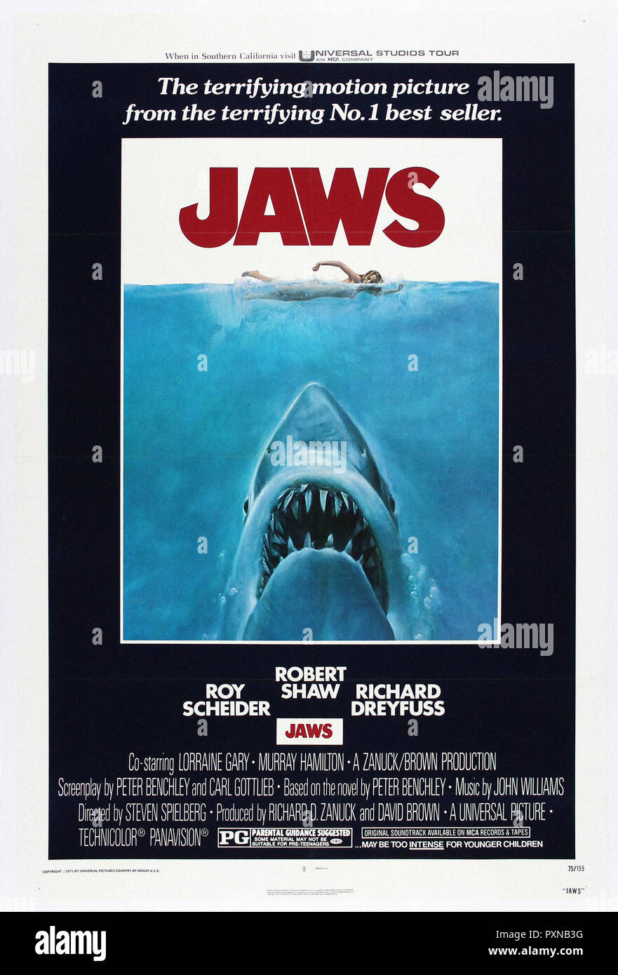 Jaws movie poster hi-res stock photography and images - Alamy
