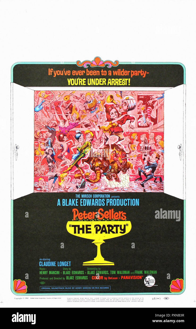 The Party - Original movie poster Stock Photo - Alamy