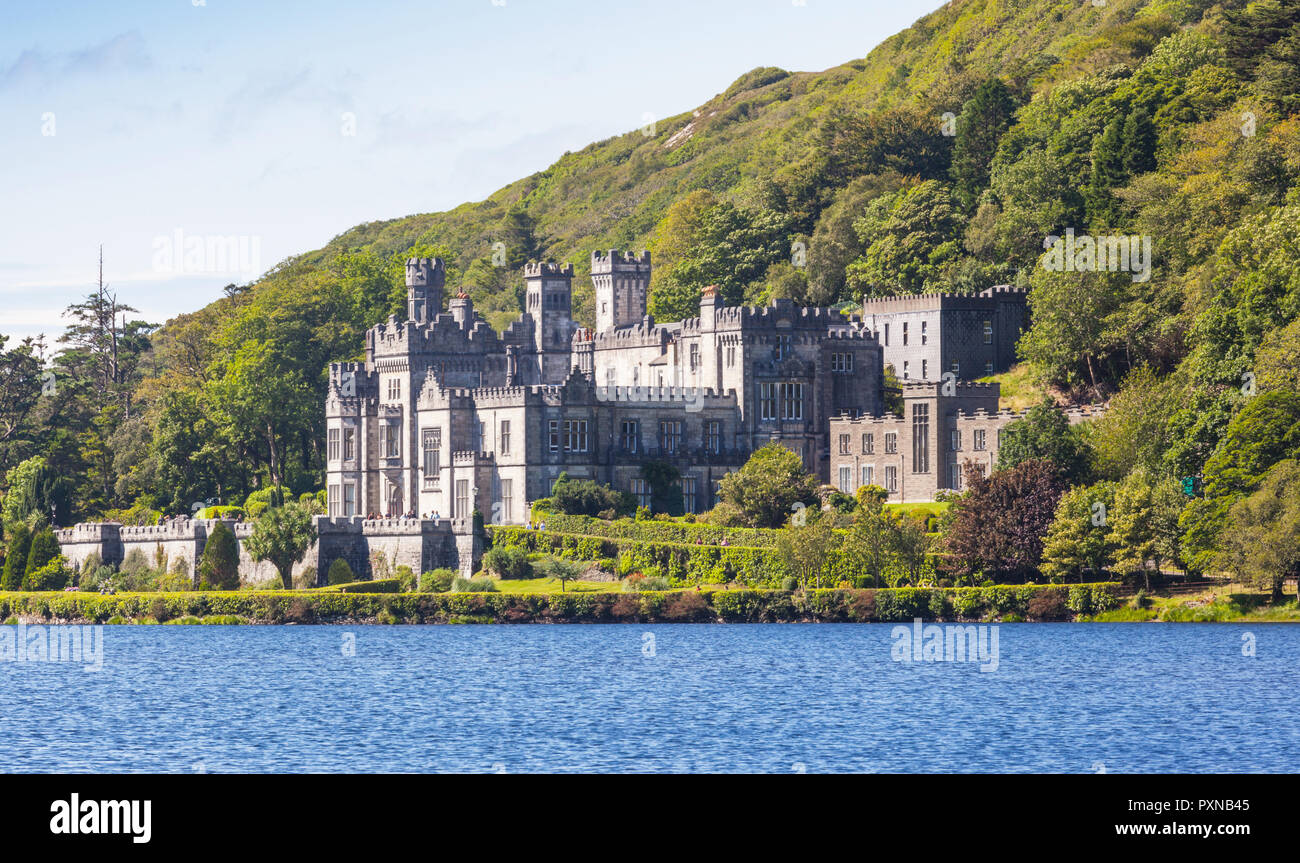 Kylemore Abbey is a Benedictine monastery on the grounds of Kylemore ...