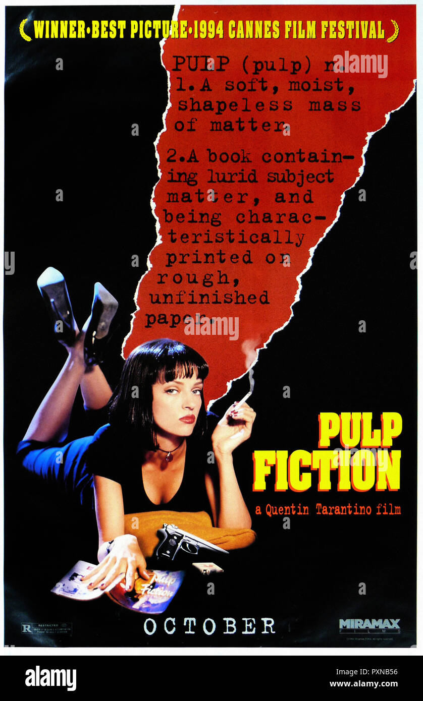 Pulp Fiction - Original movie poster Stock Photo - Alamy