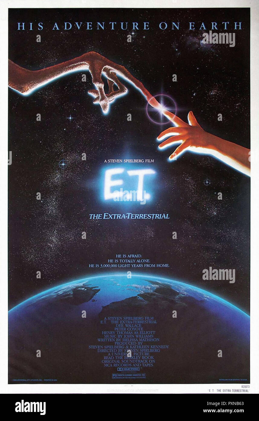 E t movie poster hi-res stock photography and images - Alamy