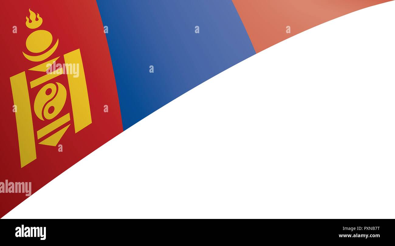 Mongolia flag, vector illustration on a white background Stock Vector ...