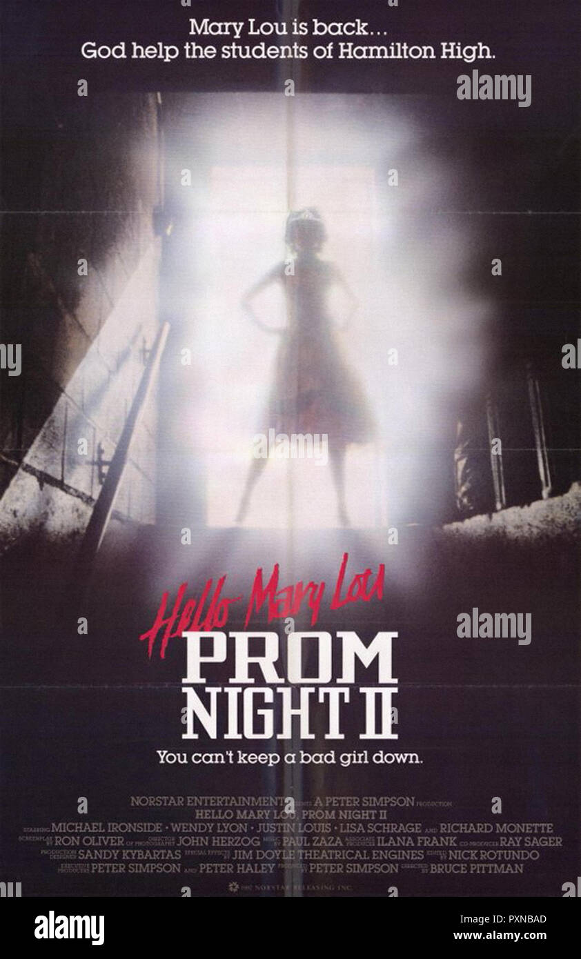 Prom Night II - Original movie poster Stock Photo - Alamy