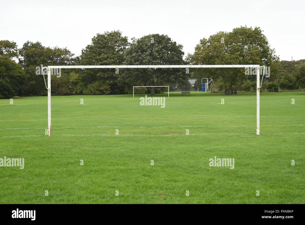 Football goal posts hi-res stock photography and images - Alamy