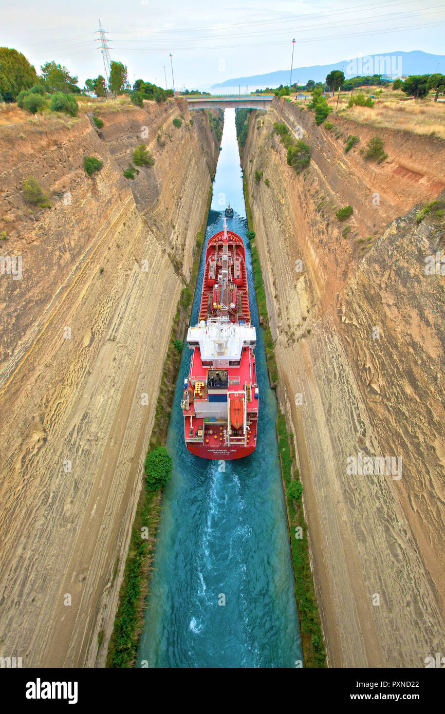 Corinth canal hi-res stock photography and images - Alamy