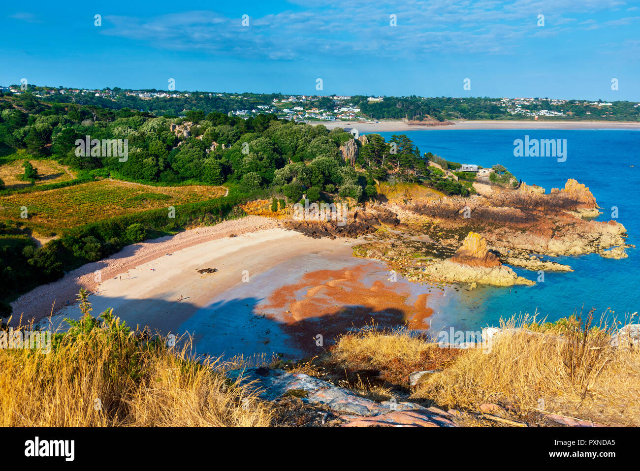 United KIngdom, Channel Islands, Jersey, Beauport Bay, Beauport Beach ...