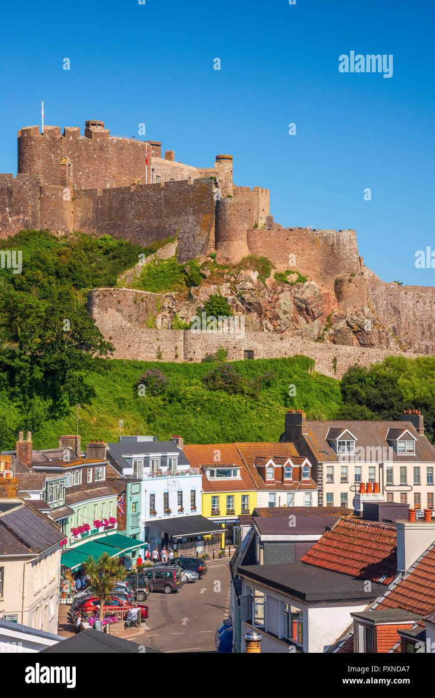 United KIngdom, Channel Islands, Gorey, Mont Orgueil Castle or Gorey ...