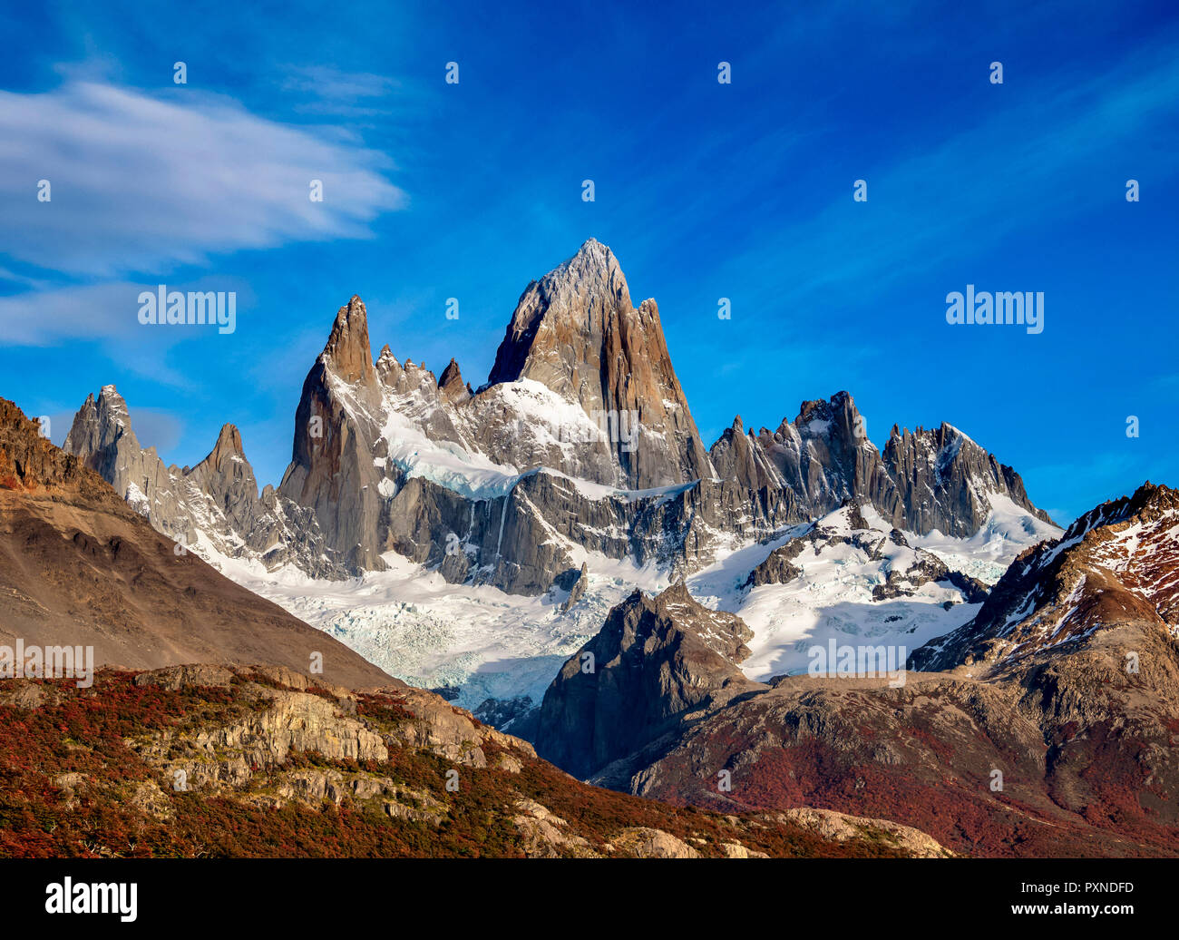 Mount Fitz Roy, Los Glaciares National Park, Santa Cruz Province ...