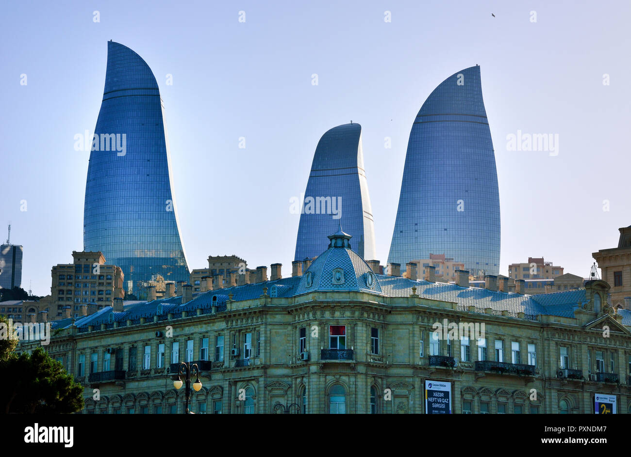 The Flame Towers. Baku, Azerbaijan Stock Photo - Alamy
