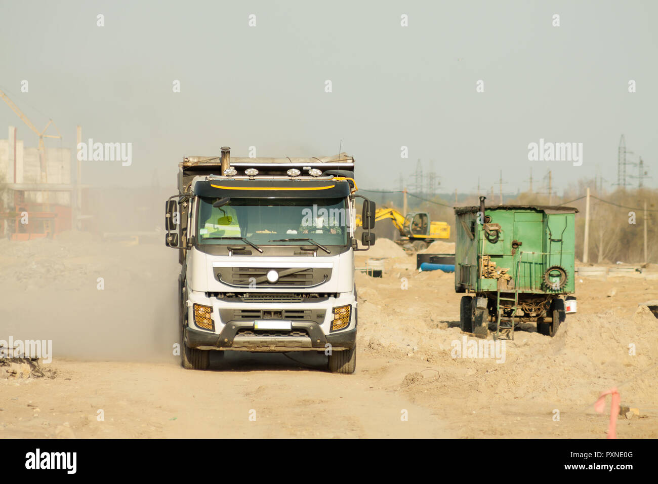 Construction headlights hi-res stock photography and images - Alamy