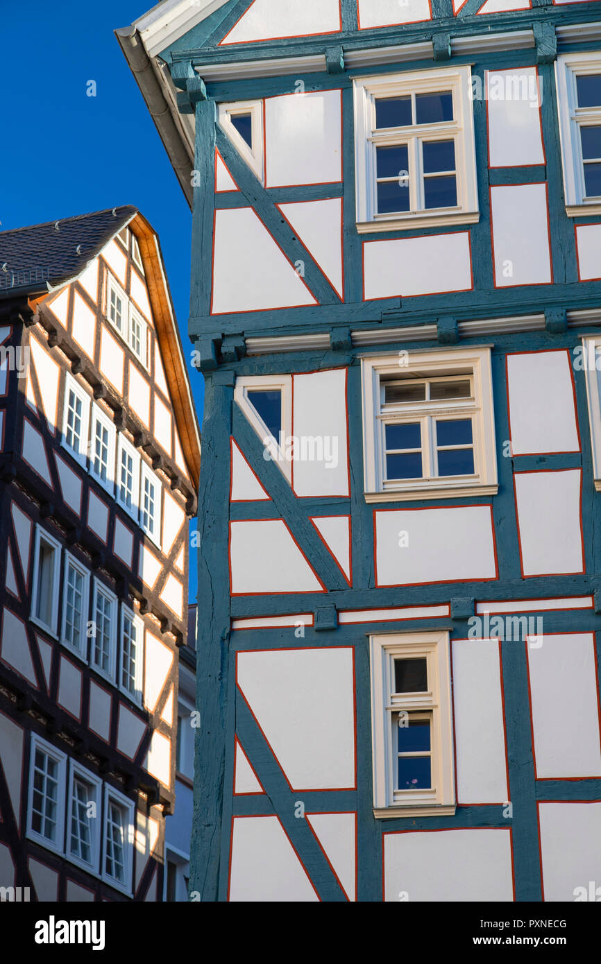 Half-timbered building, Marburg, Hesse, Germany Stock Photo - Alamy