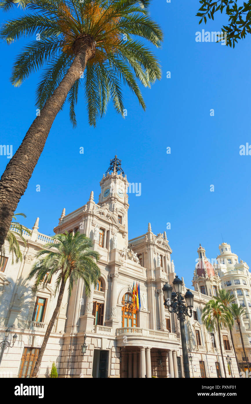 City hall valencia hi-res stock photography and images - Alamy