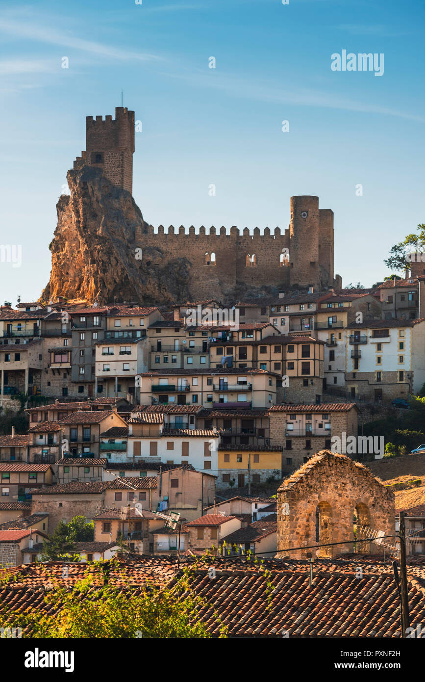 Spain, Castile and Leon, Frias. The 12th-century Frias castle ...