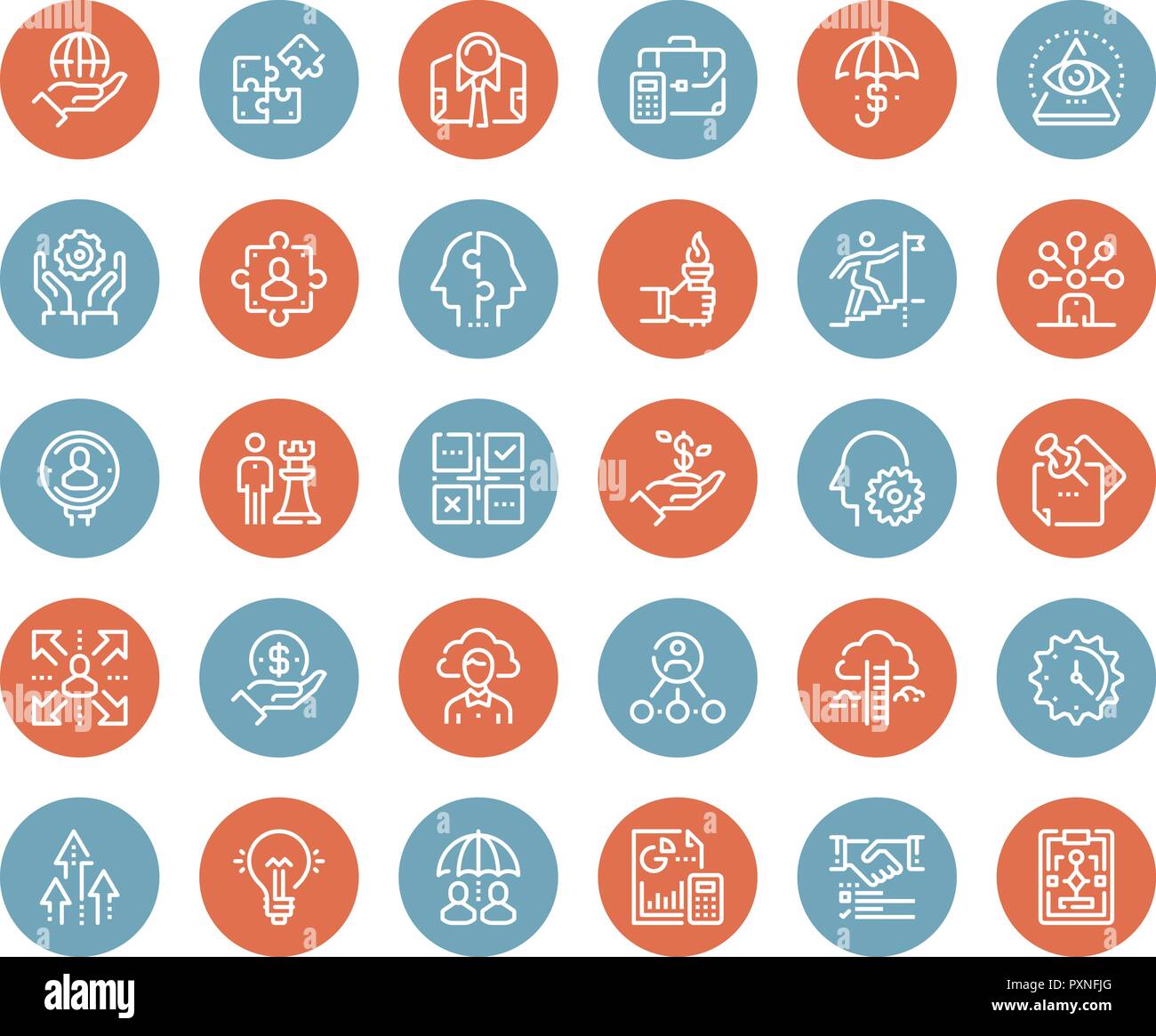 Business Management Icons Stock Vector Image & Art - Alamy