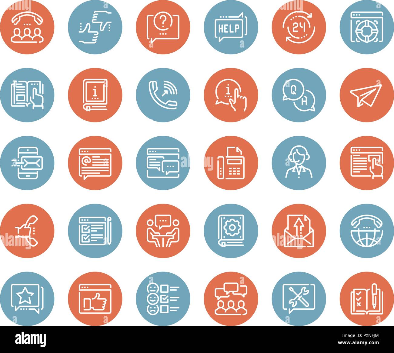 Customer Service Icons Stock Vector Image & Art - Alamy