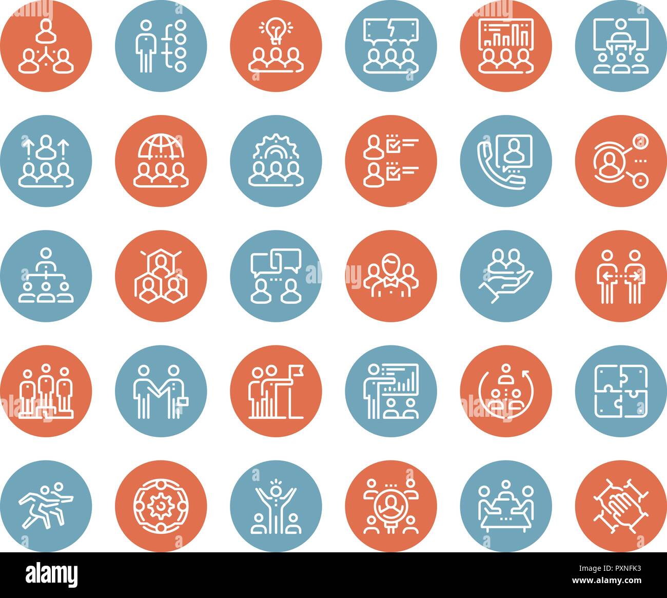 Team Work Icons Stock Vector Image & Art - Alamy