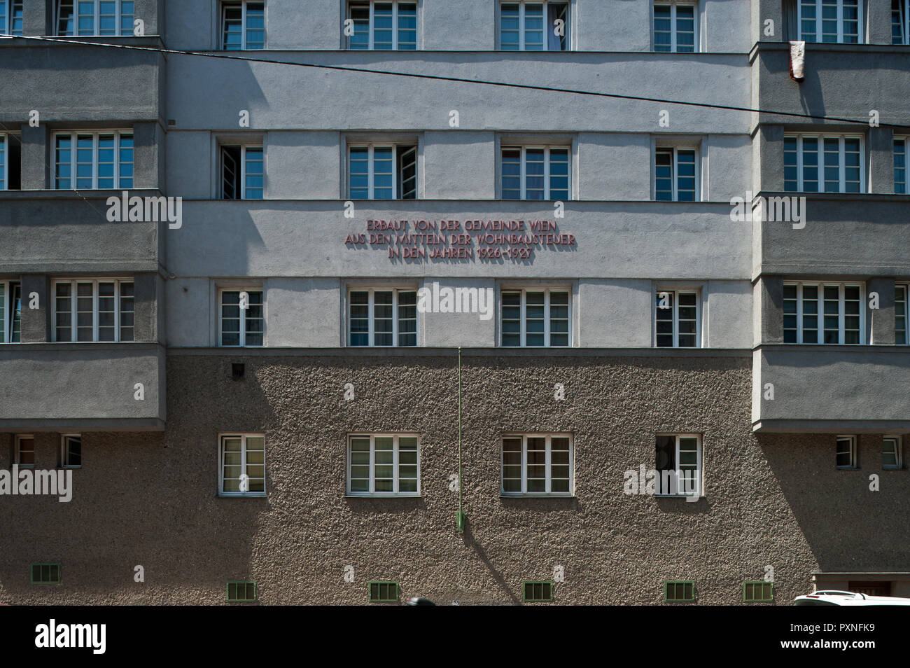 Wien, Gemeindebau des 'Roten Wien' - Vienna, Council Tenement Block ...