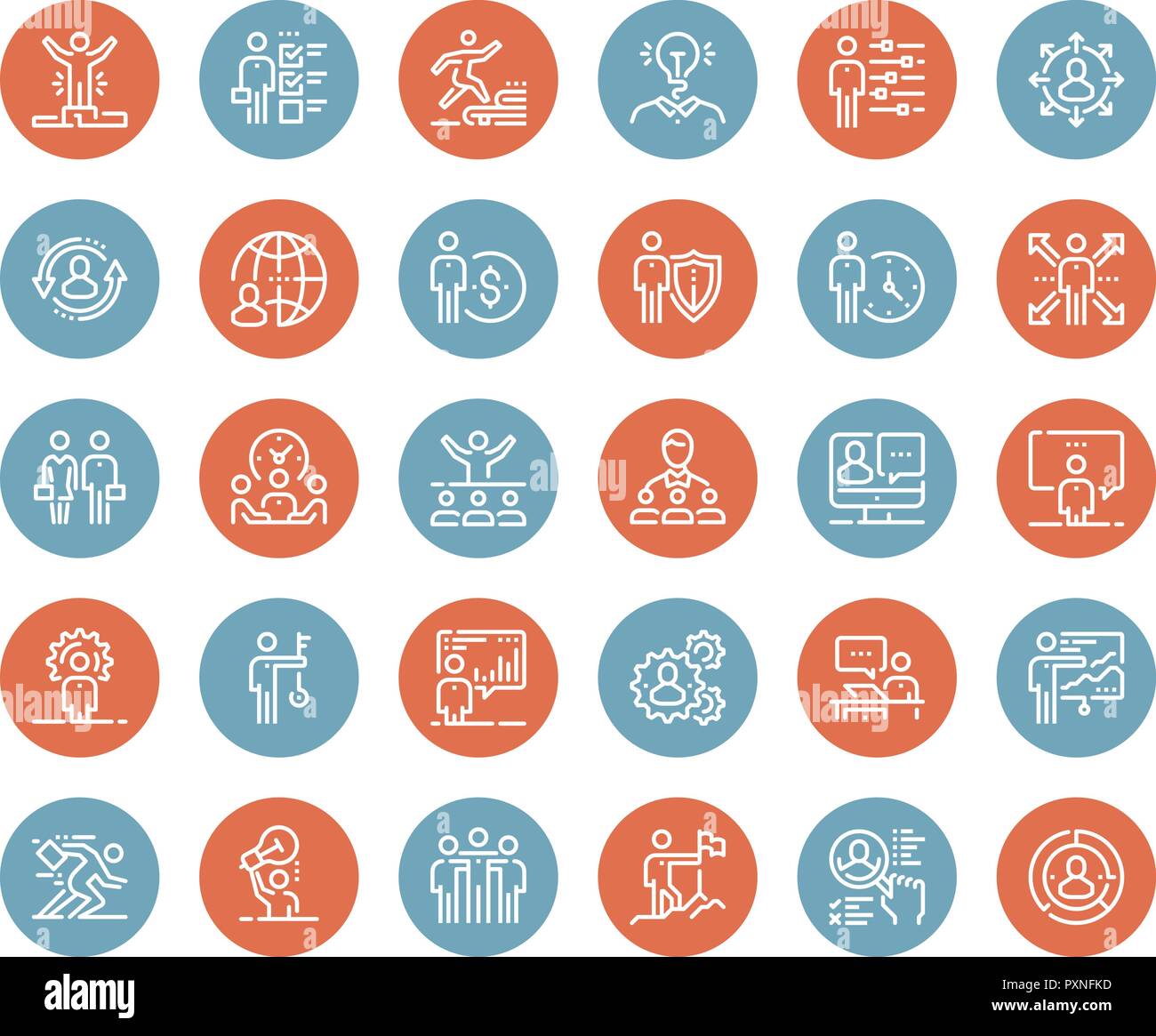 Business People Icons Stock Vector Image & Art - Alamy