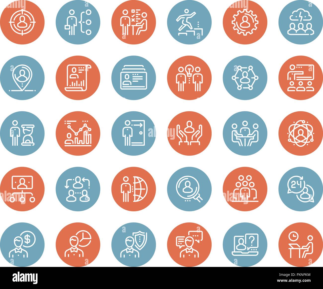 Corporate Management Icons Stock Vector Image & Art - Alamy