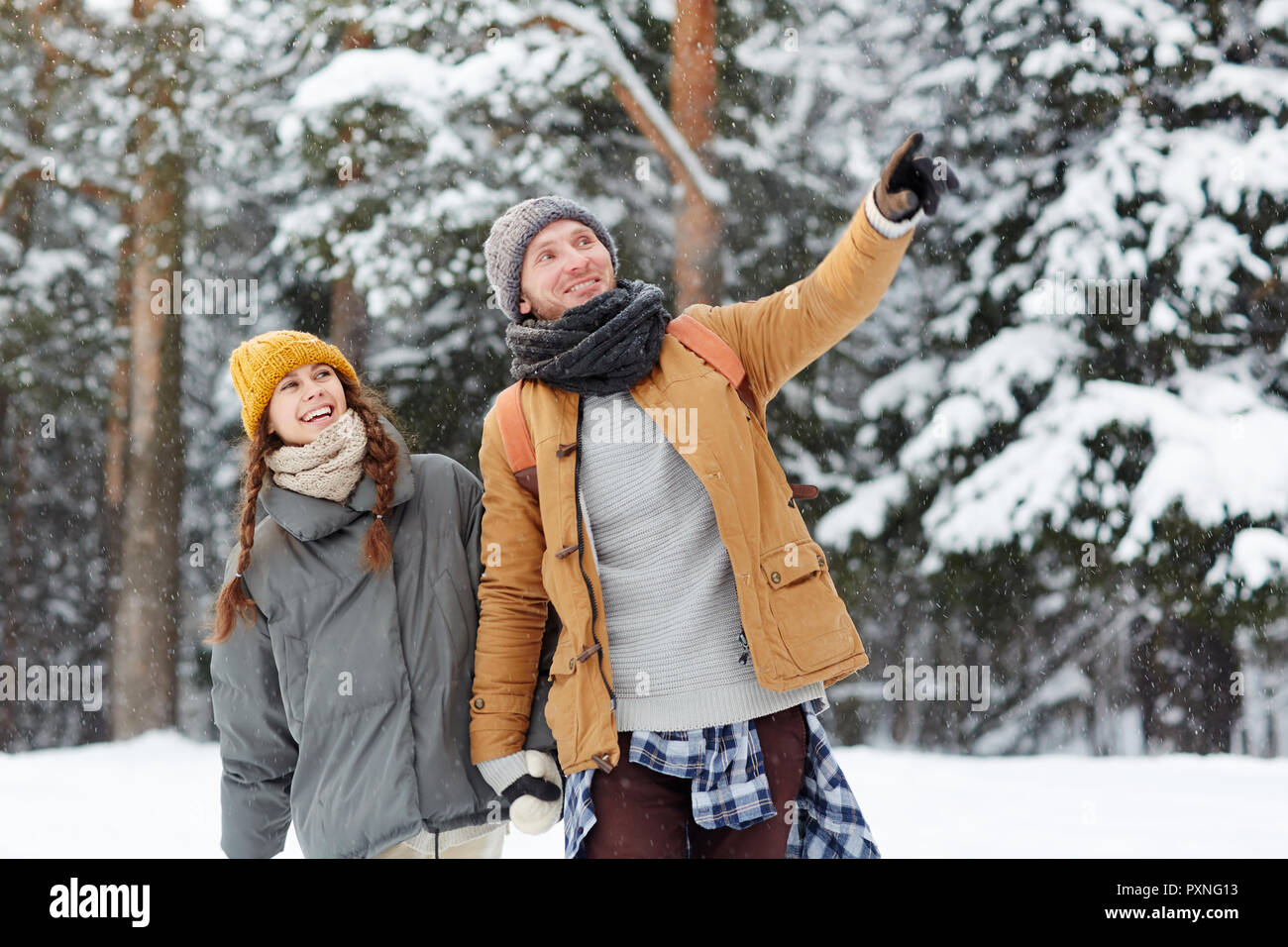 Finger pointing to tree hi-res stock photography and images - Alamy