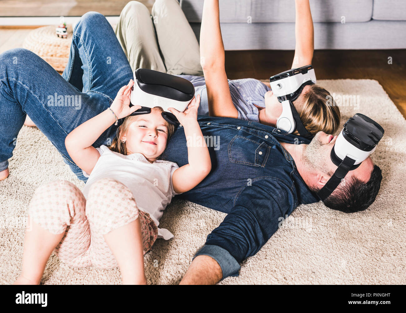 Overhead home family hi-res stock photography and images - Alamy